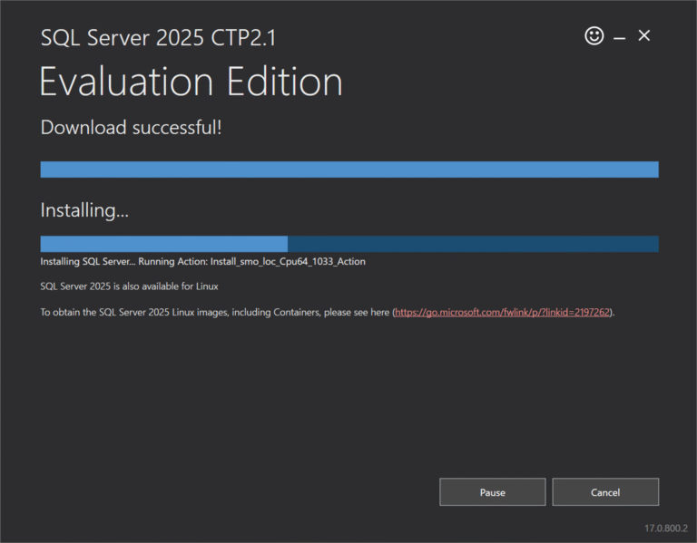 SQLServer2025をインストールしてみた（プレビュー版） – ほのぼのTips